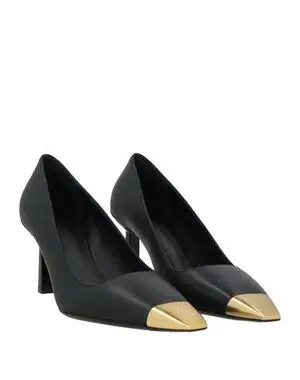 FERRAGAMO Leather Pumps With Geometric Heel