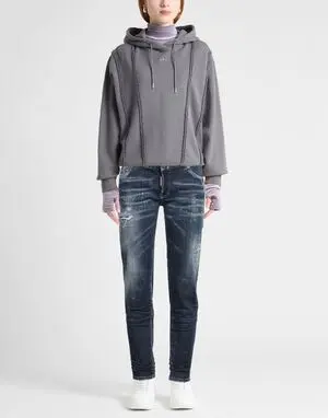 Dsquared2 Tapered Jeans In Cotton Elastane With Calfskin Trims
