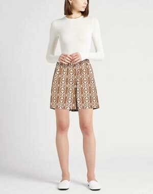 Max Mara Poplin Shorts - Brown