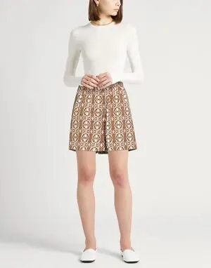 Max Mara Poplin Shorts - Brown