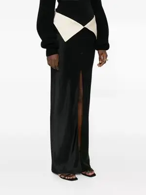 Nanushka Folded Waistline Maxi Skirt