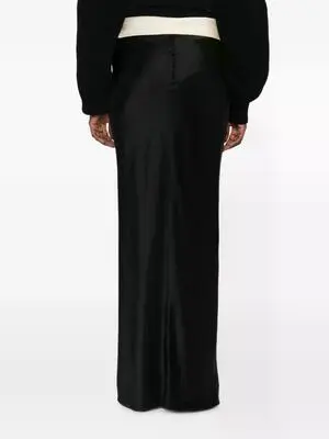 Nanushka Folded Waistline Maxi Skirt