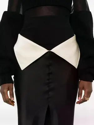 Nanushka Folded Waistline Maxi Skirt