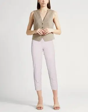 Peserico Cotton Elastane Striped Tapered Cropped Pants