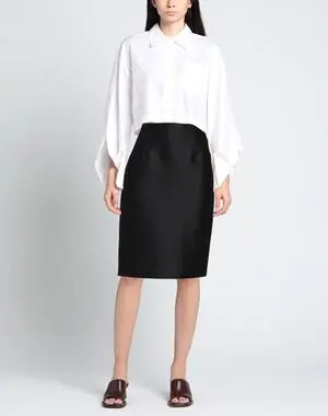 Versace Midi Wool And Silk Skirt