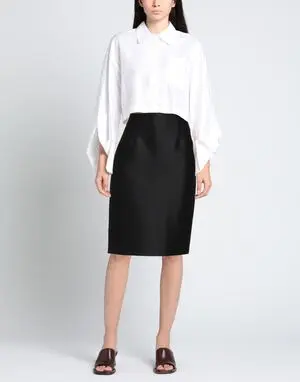 Versace Midi Wool And Silk Skirt