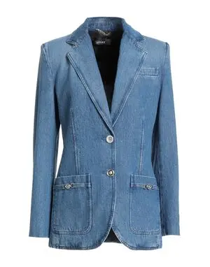 Versace Single-breasted Denim Blazer