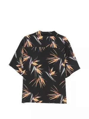 Rhude Regatta Club Floral-graphic Shirt - Black