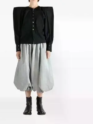 COMME DES GARÇONS TAO Flower-embroidered Collar Shirt