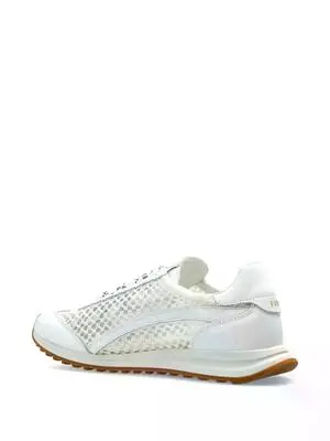 Furla Lace-up Leather Sneakers - White