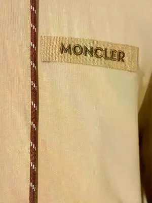 Moncler Striped Zip-up Cotton Hoodie - Neutrals