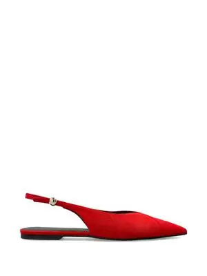 Furla Sfera Pointed-toe Leather Pumps - Red