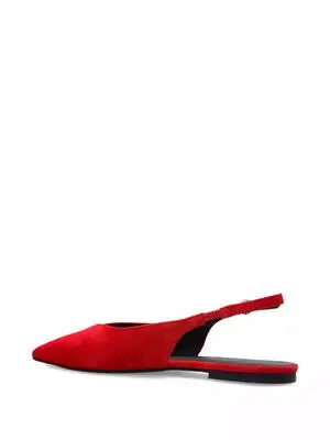 Furla Sfera Pointed-toe Leather Pumps - Red