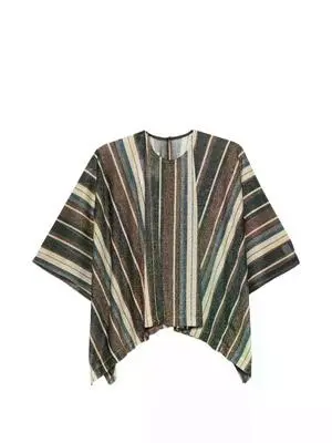 SIYU Zoe Striped-pattern Kaftan - Brown
