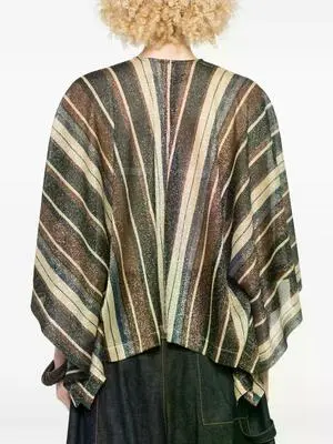 SIYU Zoe Striped-pattern Kaftan - Brown