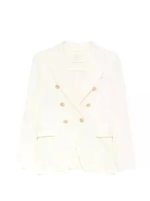 CIRCOLO 1901 Double-Breasted Blazer Neutrals