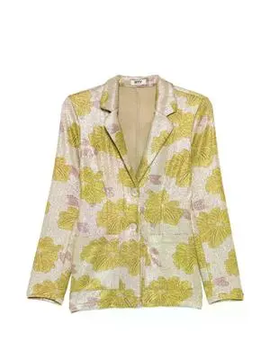 SIYU Rosella Floral-print Blazer - Gold