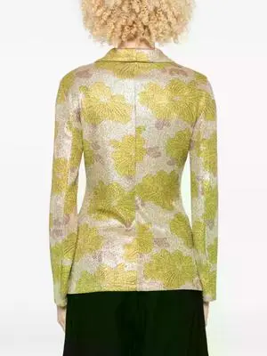 SIYU Rosella Floral-print Blazer - Gold