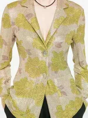 SIYU Rosella Floral-print Blazer - Gold