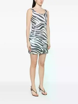 Marella Nigella Zebra-print Mini Dress