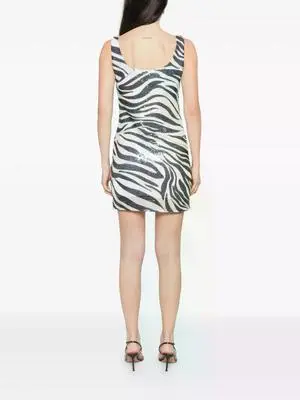 Marella Nigella Zebra-print Mini Dress