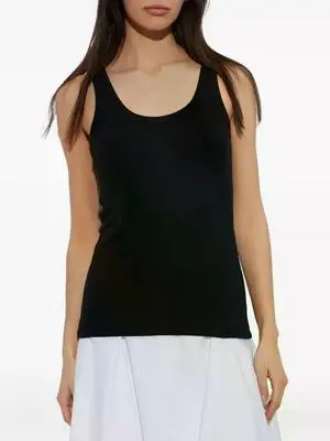 BY MALENE BIRGER Logo-embroidered Tank Top - Black
