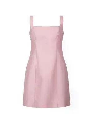 TWENTY FOURHAITCH Square-neck Dress - Pink