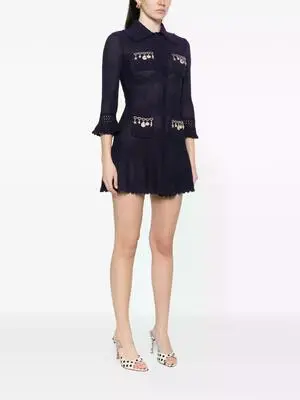 SELF-PORTRAIT Charm-embellished Mini Dress