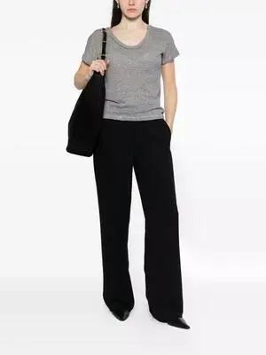 ARAGONA Striped T-shirt - Black