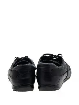 Prada Leather Lace-up Sneakers