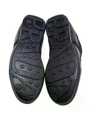 Prada Leather Lace-up Sneakers