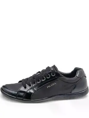 Prada Low Top Sneakers With Logo Print