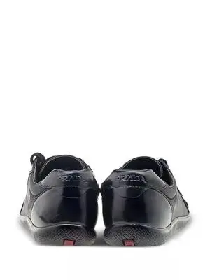 Prada Low Top Sneakers With Logo Print