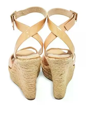 JIMMY CHOO Patent-leather Wedge Sandals