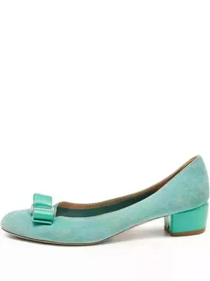 FERRAGAMO Vara Bow Block-heel Pumps