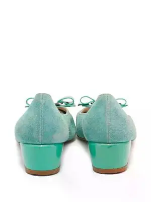 FERRAGAMO Vara Bow Block-heel Pumps
