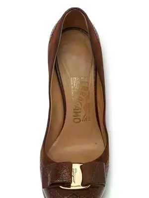 FERRAGAMO 110mm Vara-bow Pumps
