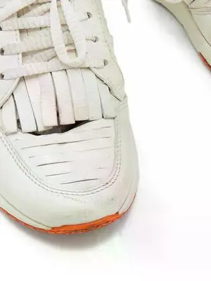 Gucci Leather Tassel Detail Lace-up Sneakers