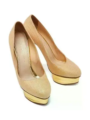CHARLOTTE OLYMPIA 150mm Woven Platform Stiletto Pumps