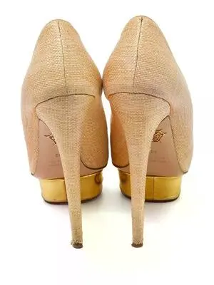 CHARLOTTE OLYMPIA 150mm Woven Platform Stiletto Pumps