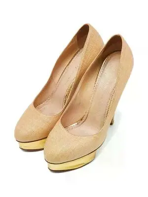 CHARLOTTE OLYMPIA 150mm Woven Platform Stiletto Pumps