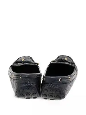 LOUIS VUITTON Calf Leather Monogram Loafers