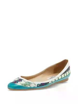 JIMMY CHOO Geometric Print Ballet Flats