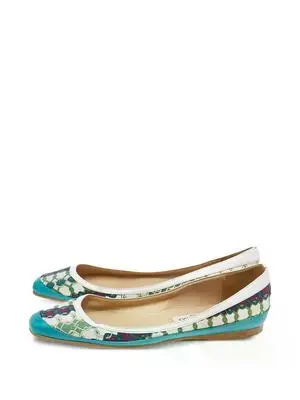 JIMMY CHOO Geometric Print Ballet Flats