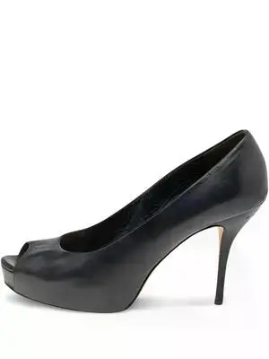 Gucci Leather Peep-toe Pumps