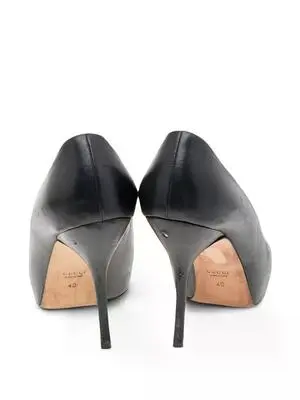 Gucci Leather Peep-toe Pumps