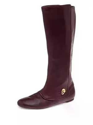 Alexander McQueen Skull-embellished Knee-high Boots