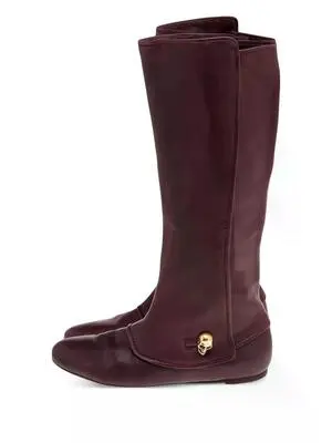 Alexander McQueen Skull-embellished Knee-high Boots