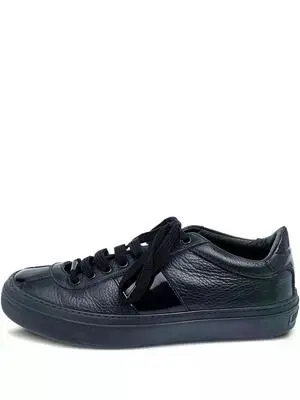 JIMMY CHOO Leather Lace-up Sneakers
