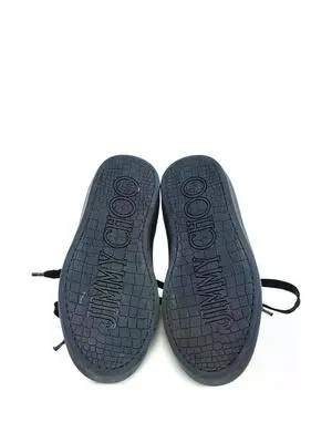 JIMMY CHOO Leather Lace-up Sneakers